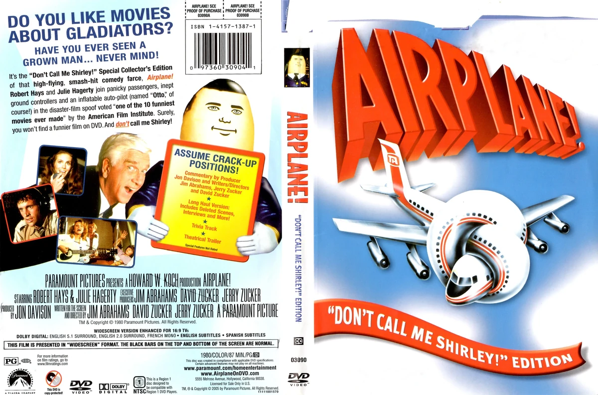 Airplane!: Don't Call Me Shirley Edition | DVD Database | Fandom