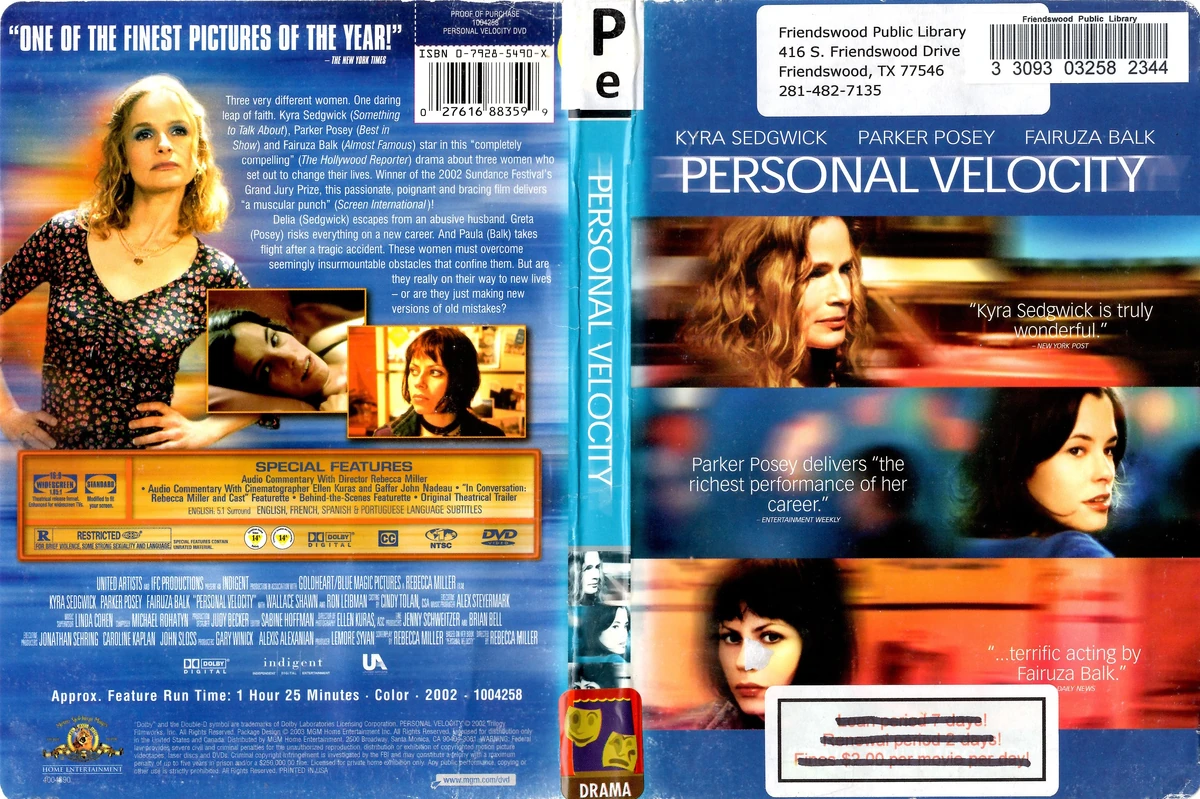 Personal Velocity | DVD Database | Fandom