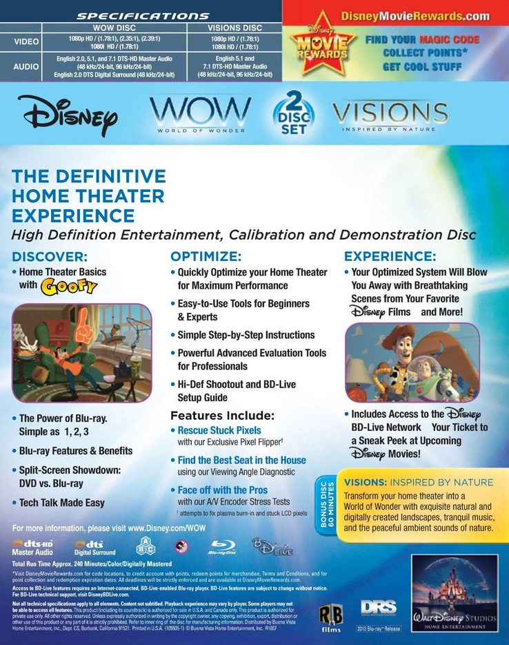 Disney WOW: World Of Wonder | DVD Database | Fandom