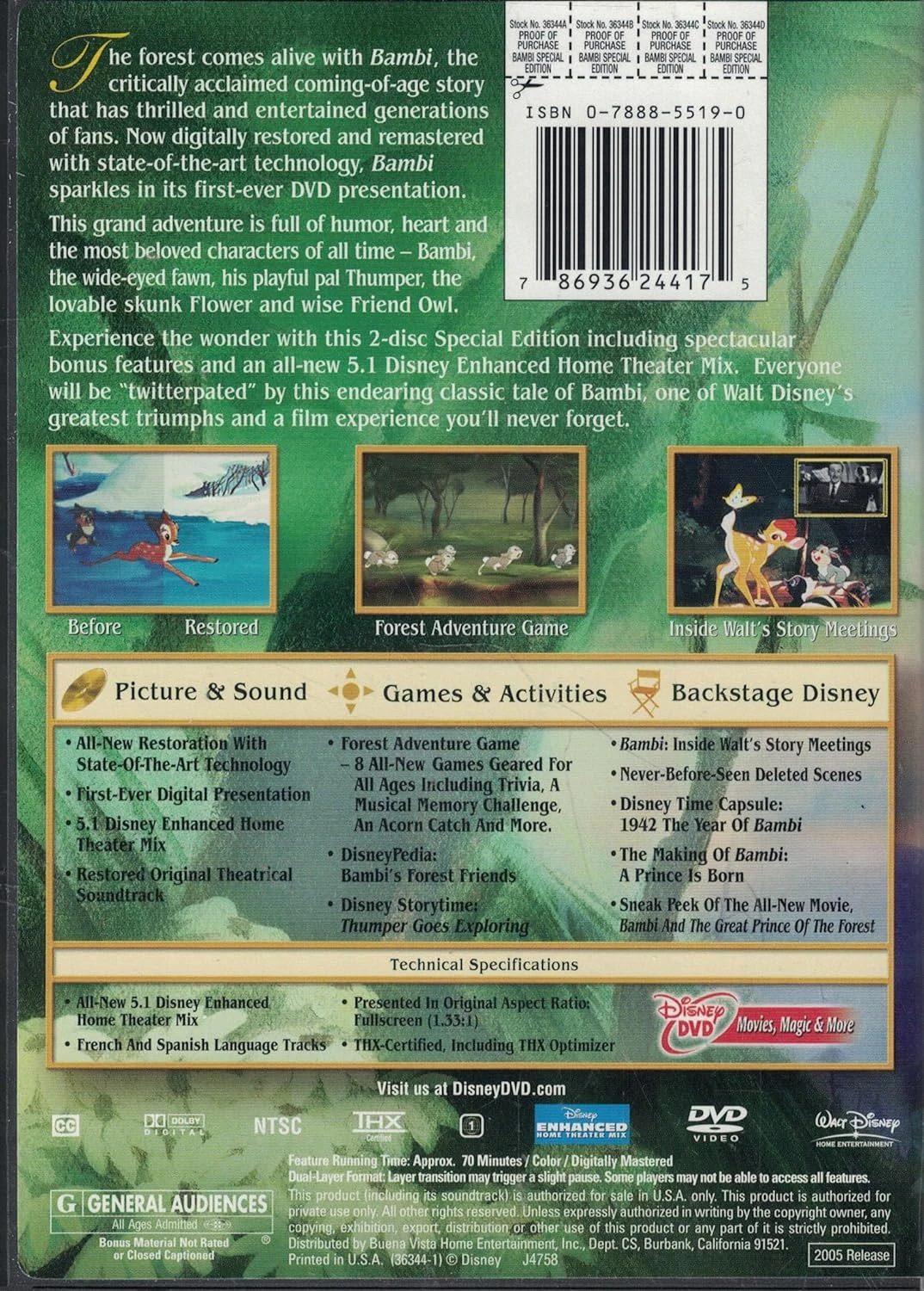 Bambi: Platinum Edition | DVD Database | Fandom