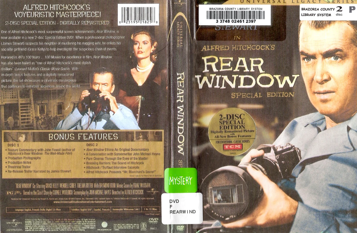 Rear Window: Special Edition | DVD Database | Fandom