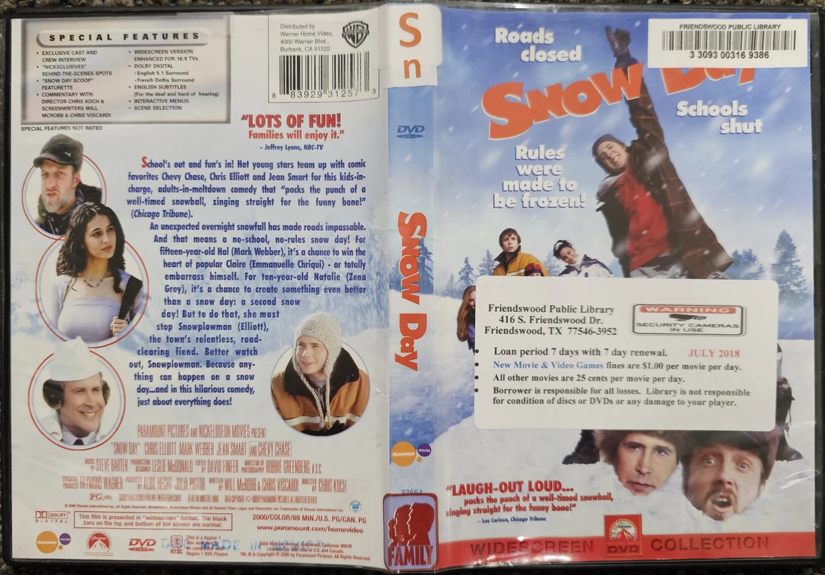Snow Day | DVD Database | Fandom