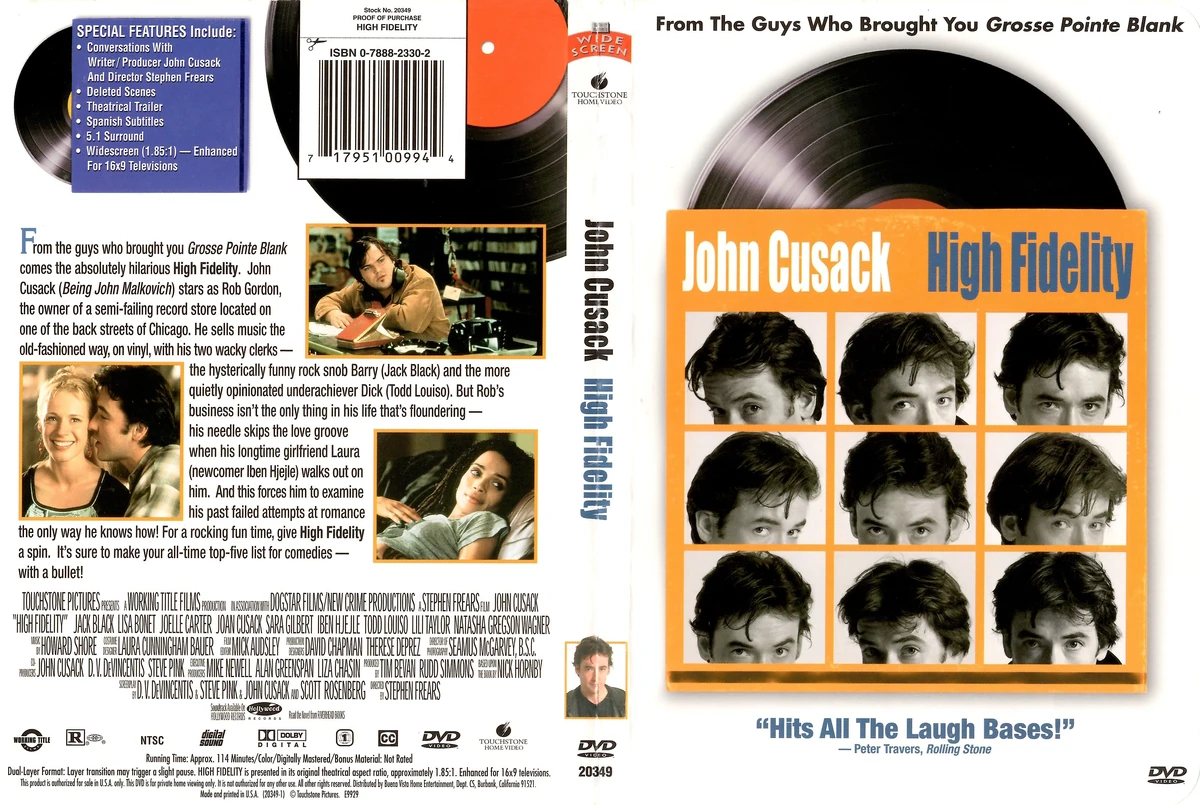 High Fidelity | DVD Database | Fandom