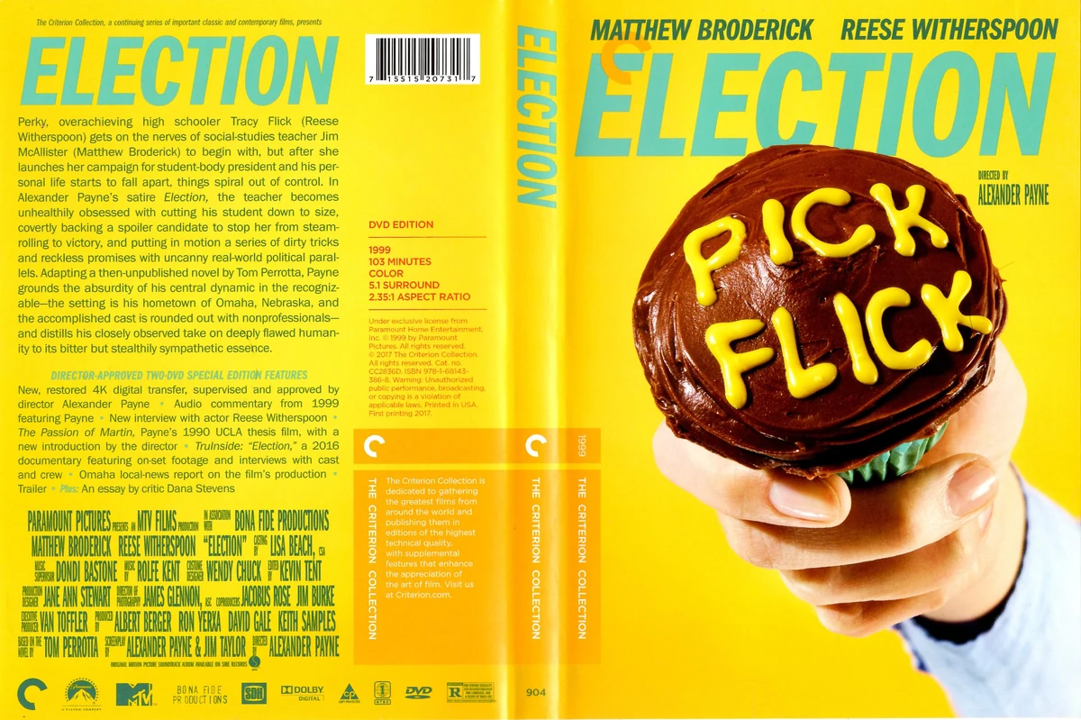 Election (The Criterion Collection) | DVD Database | Fandom
