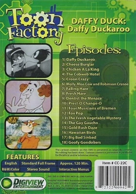Toon Factory: Daffy Duck: Daffy Duckaroo | DVD Database | Fandom