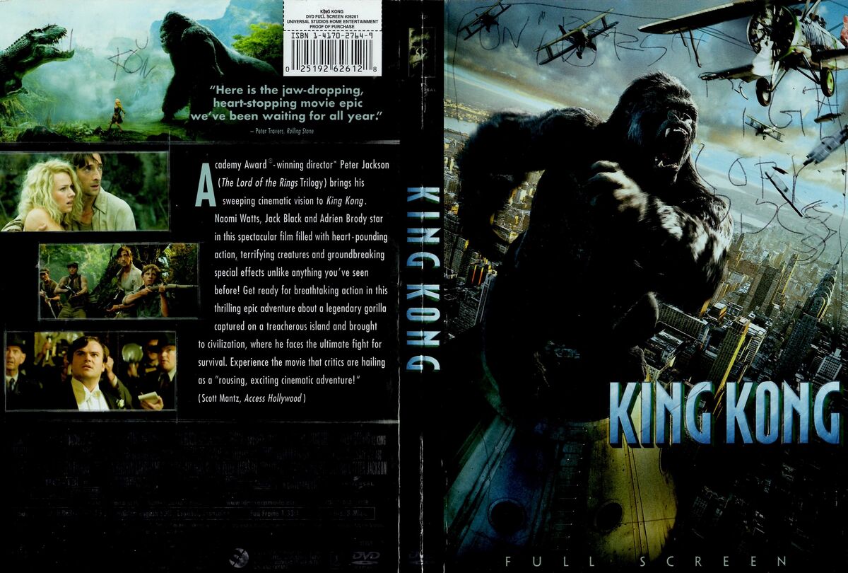 King Kong 2005 Dvd Database Fandom