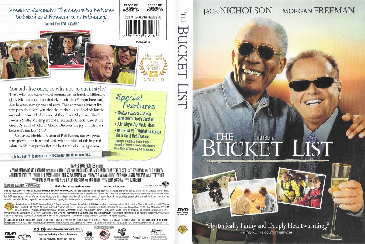 The Bucket List | DVD Database | Fandom