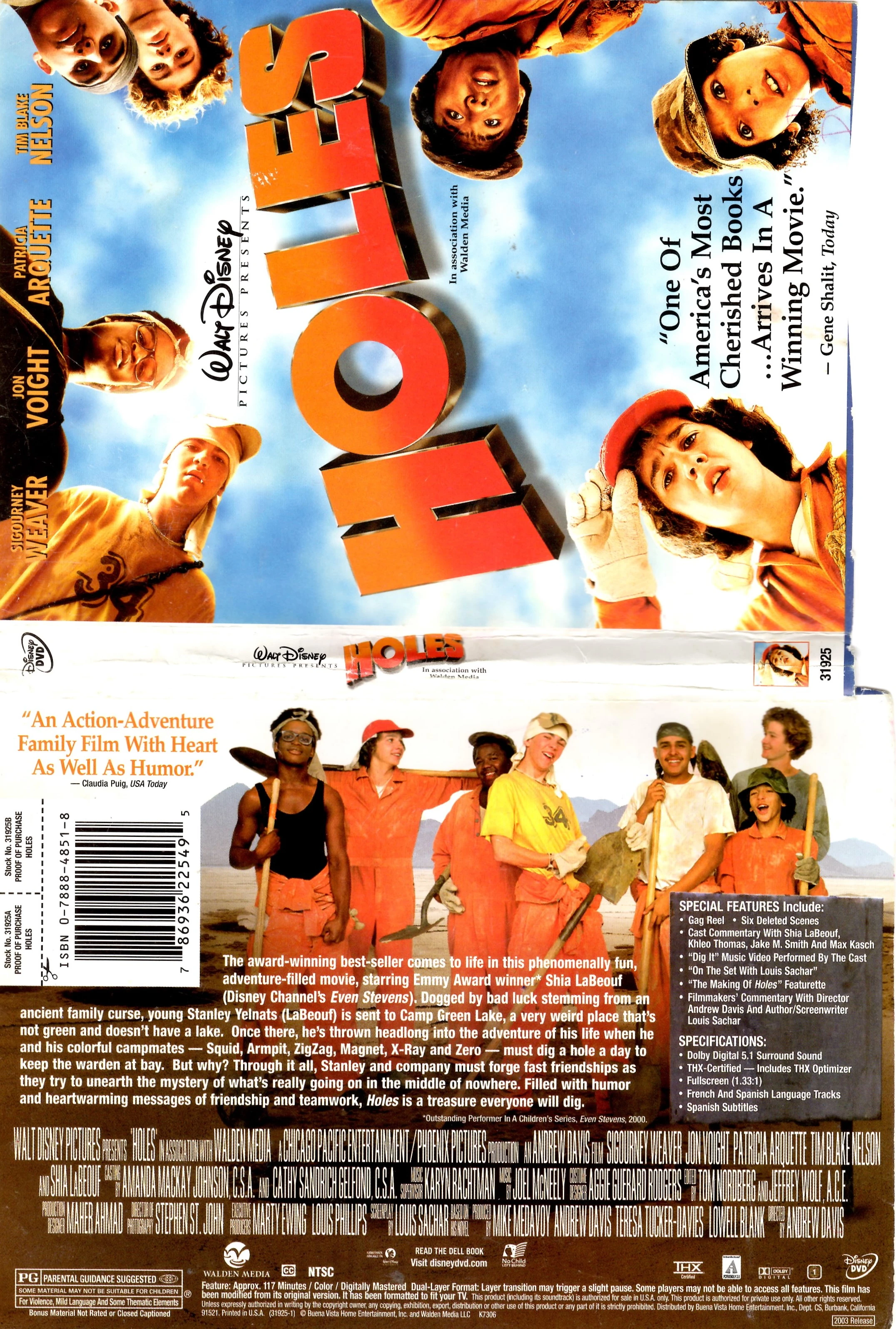 Louis Sachar Holes Movie