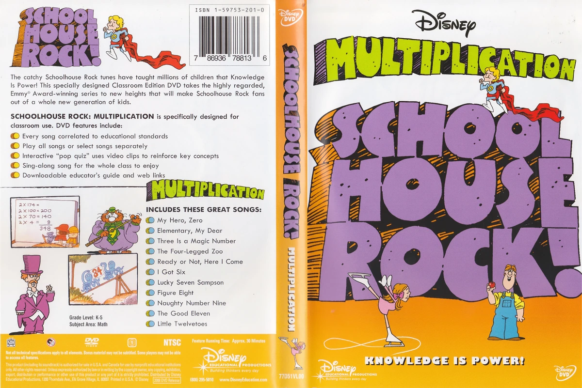 Schoolhouse Rock!: Multiplication | DVD Database | Fandom