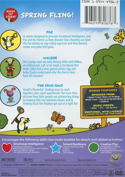 Ready, Set, Learn!: Spring Fling | DVD Database | Fandom