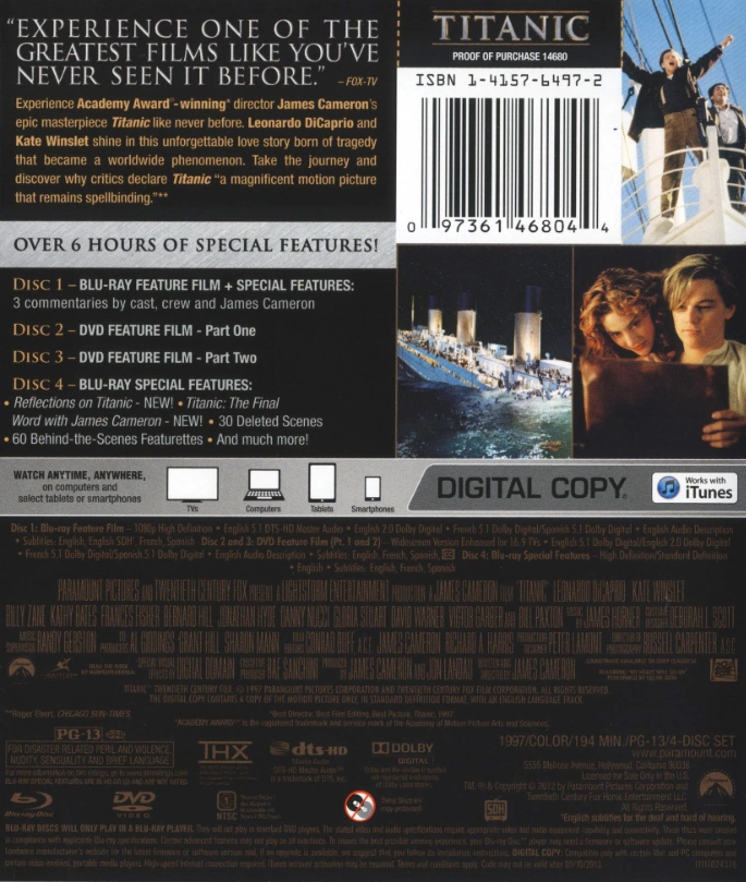 Titanic | DVD Database | Fandom