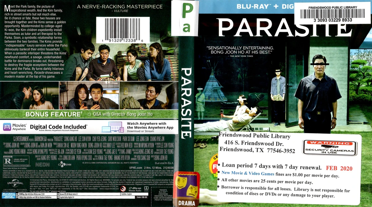 Parasite (2019) | DVD Database | Fandom