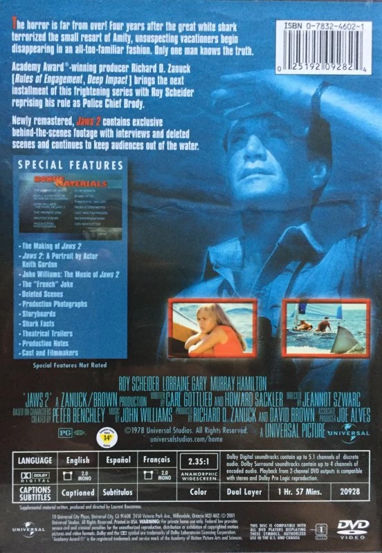 Jaws 2 | DVD Database | Fandom