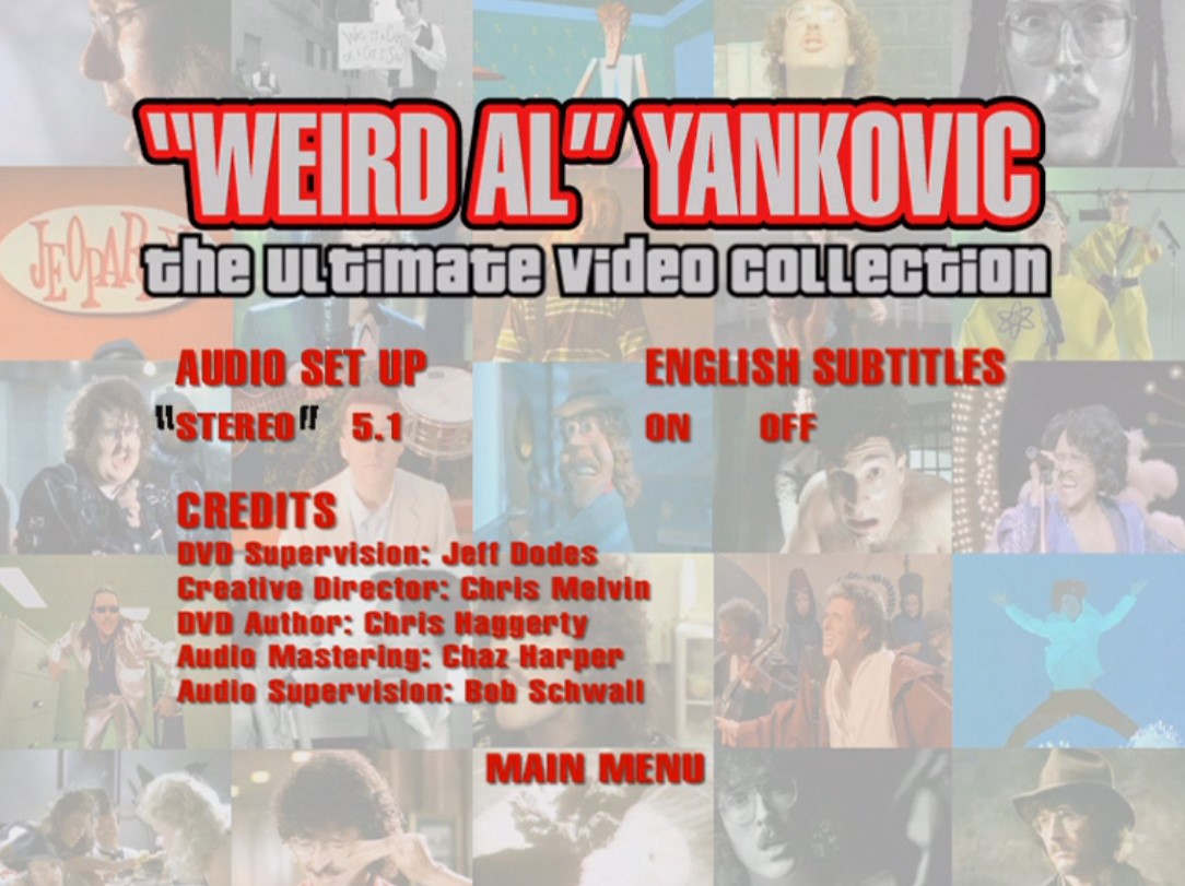 "Weird Al" Yankovic: The Ultimate Video Collection | DVD Database | Fandom