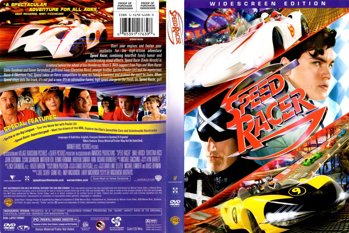 Speed Racer Dvd Database Fandom