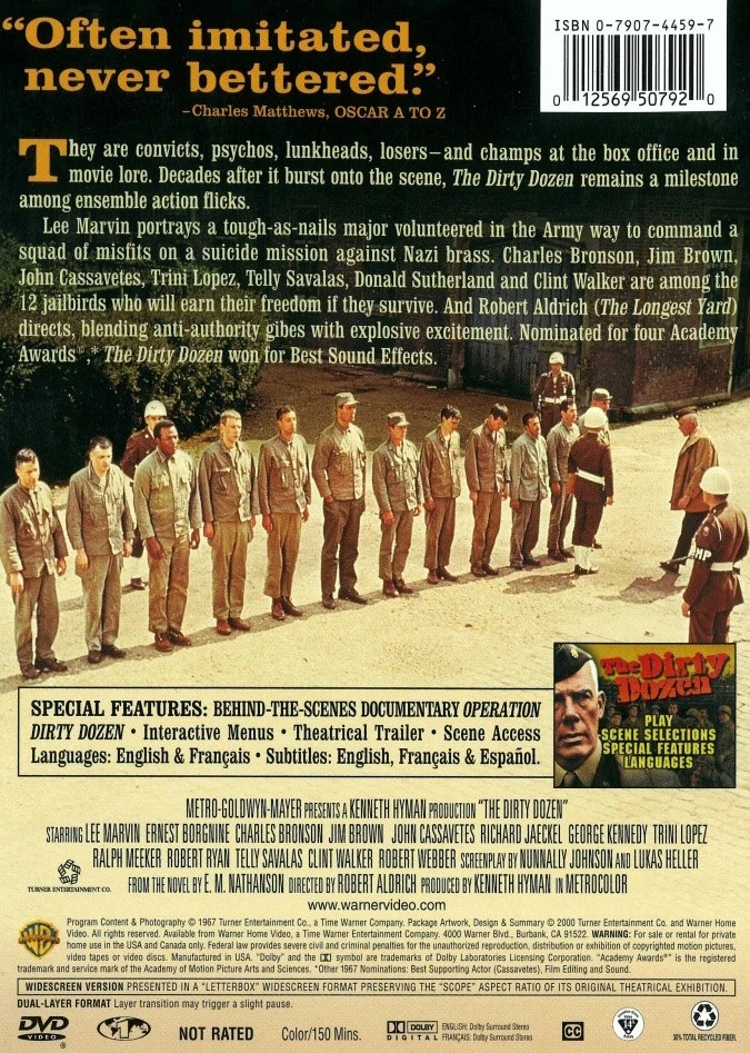 The Dirty Dozen (WHV) | DVD Database | Fandom