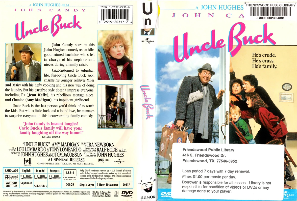 Uncle Buck | DVD Database | Fandom