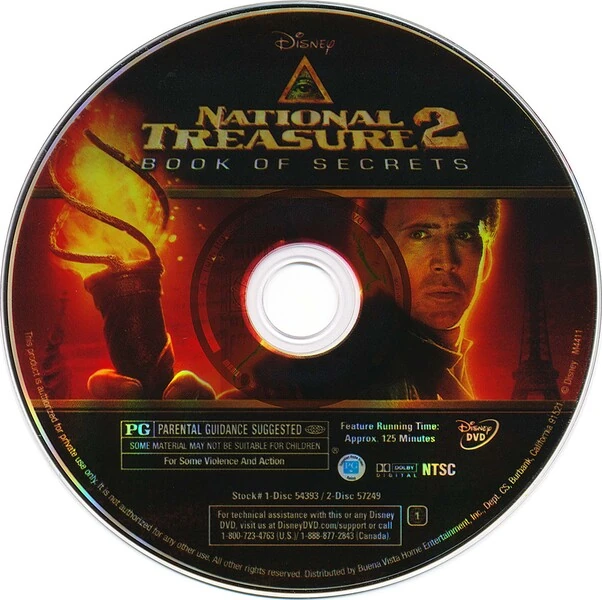 National Treasure 2: Book of Secrets | DVD Database | Fandom