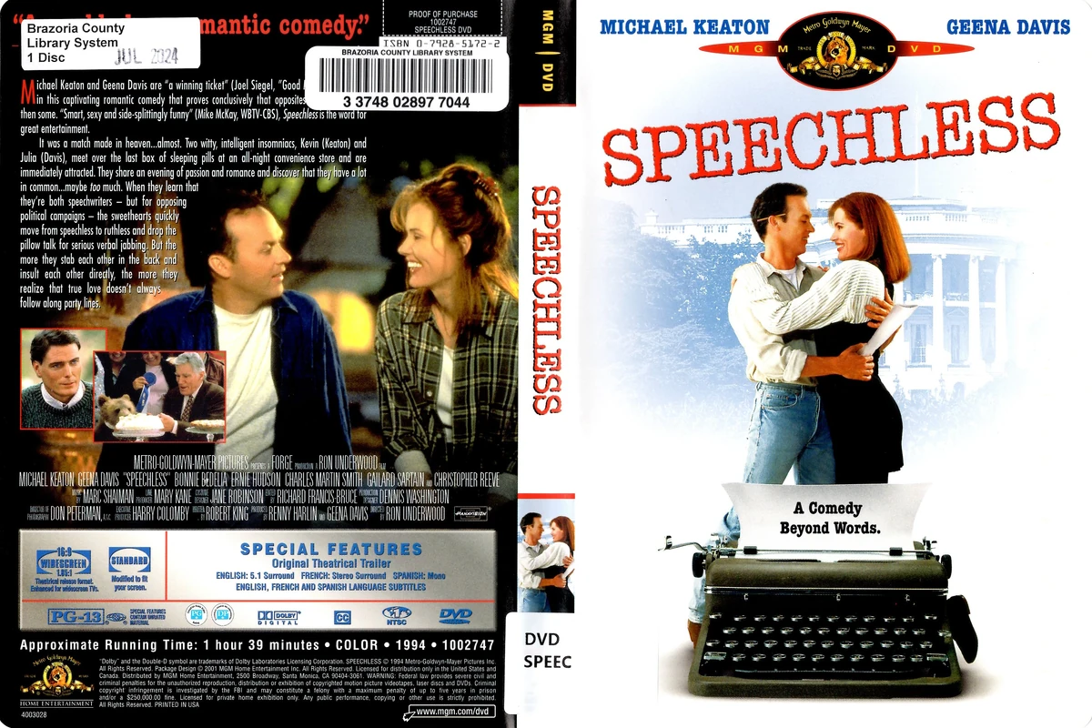 Speechless | DVD Database | Fandom