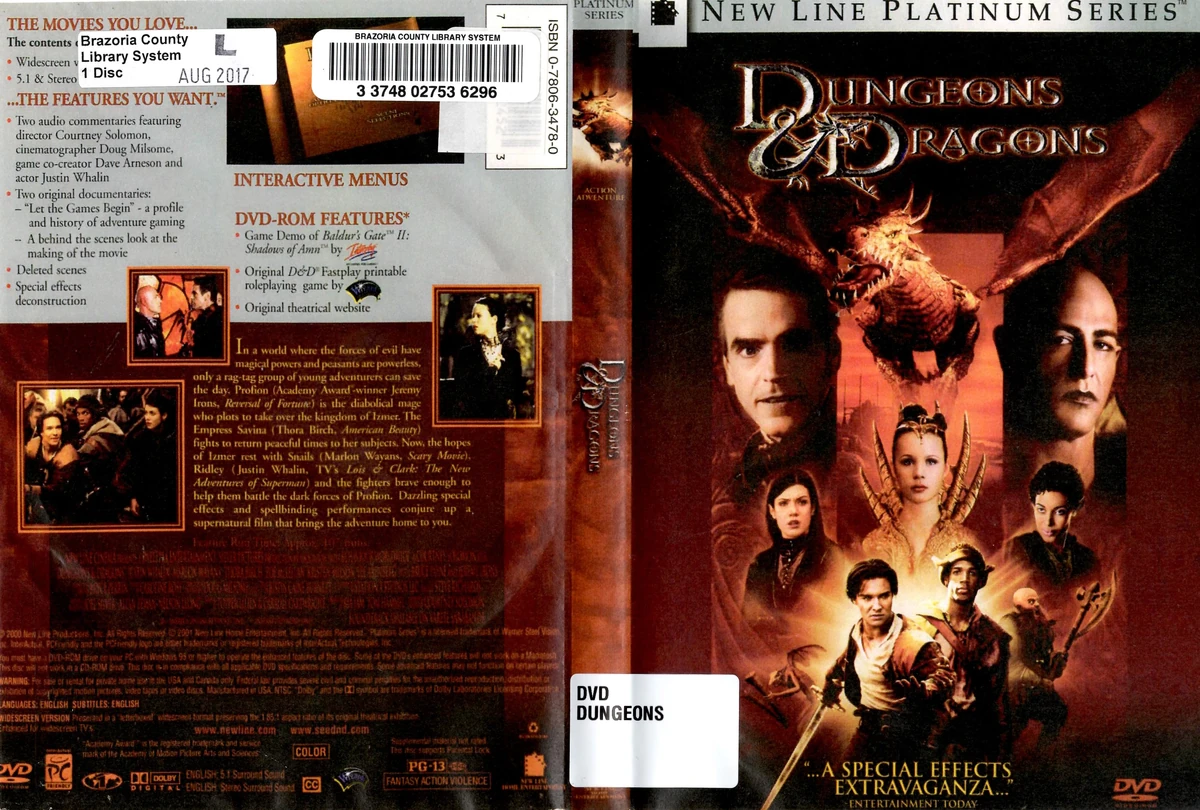 Dungeons & Dragons | DVD Database | Fandom