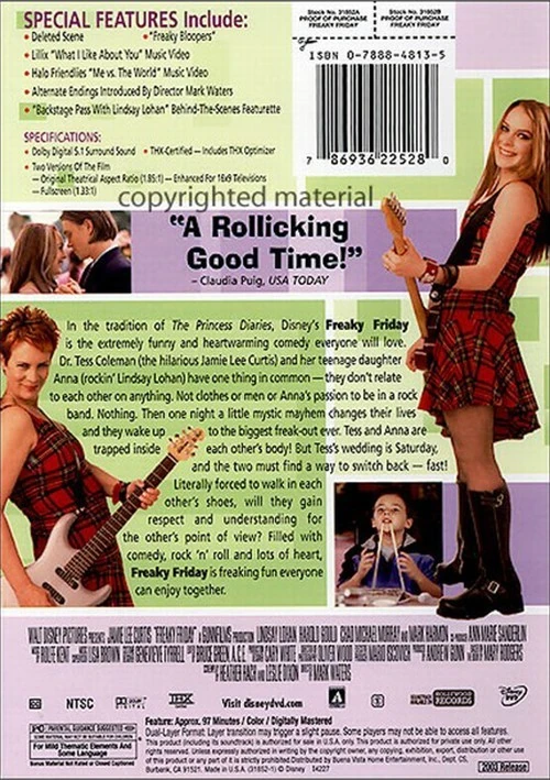 Freaky Friday (2003) | DVD Database | Fandom