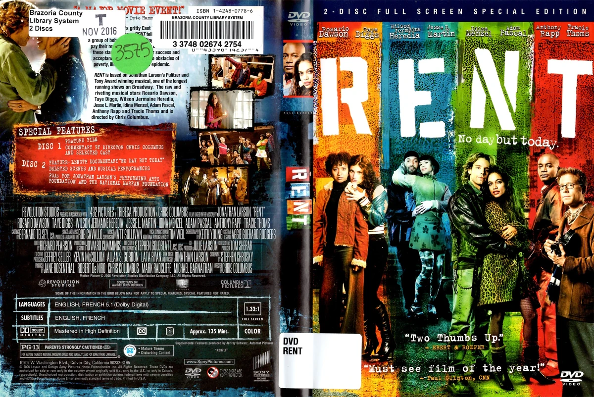 Rent | DVD Database | Fandom