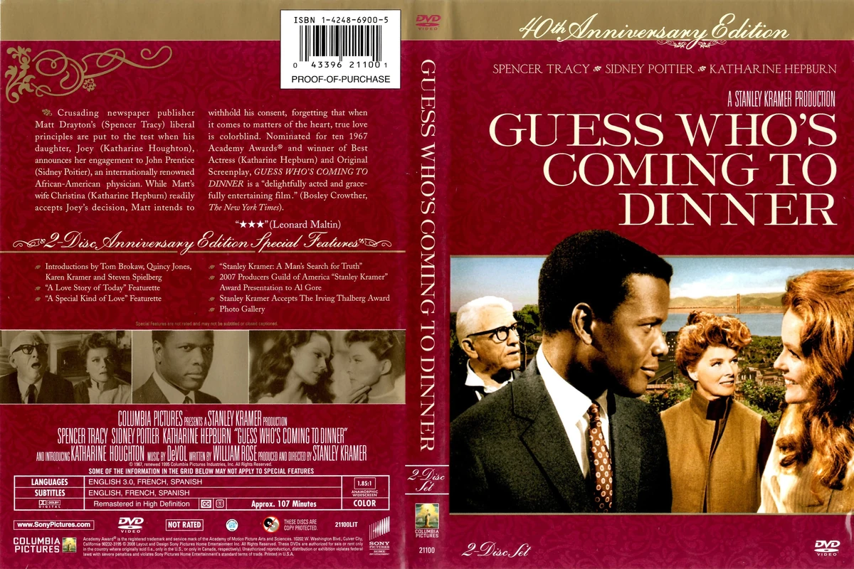 Guess Who's Coming to Dinner: 40th Anniversary Edition | DVD Database ...