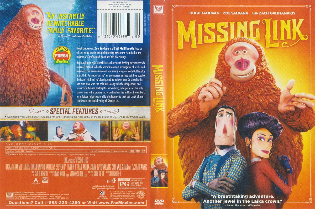Missing Link | DVD Database | Fandom