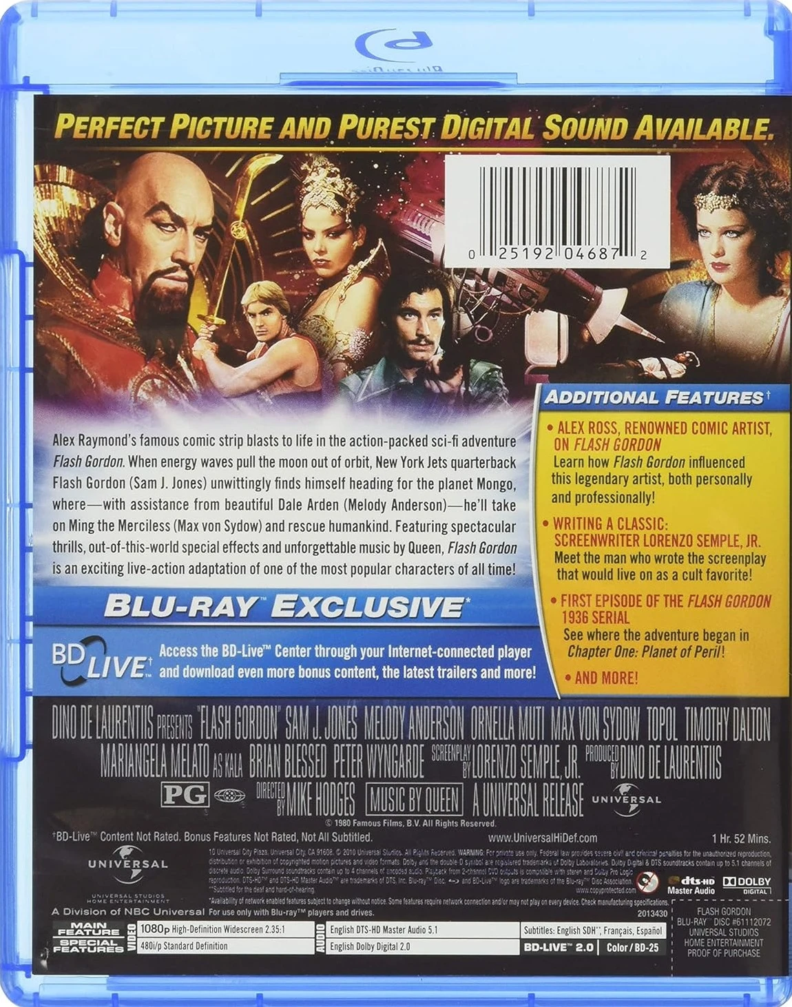 Flash Gordon (Blu-ray) | DVD Database | Fandom