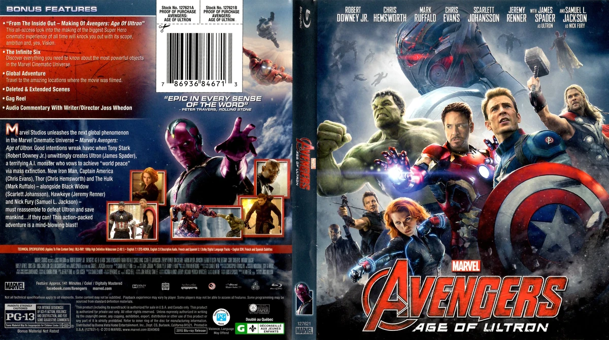 Avengers: Age of Ultron | DVD Database | Fandom