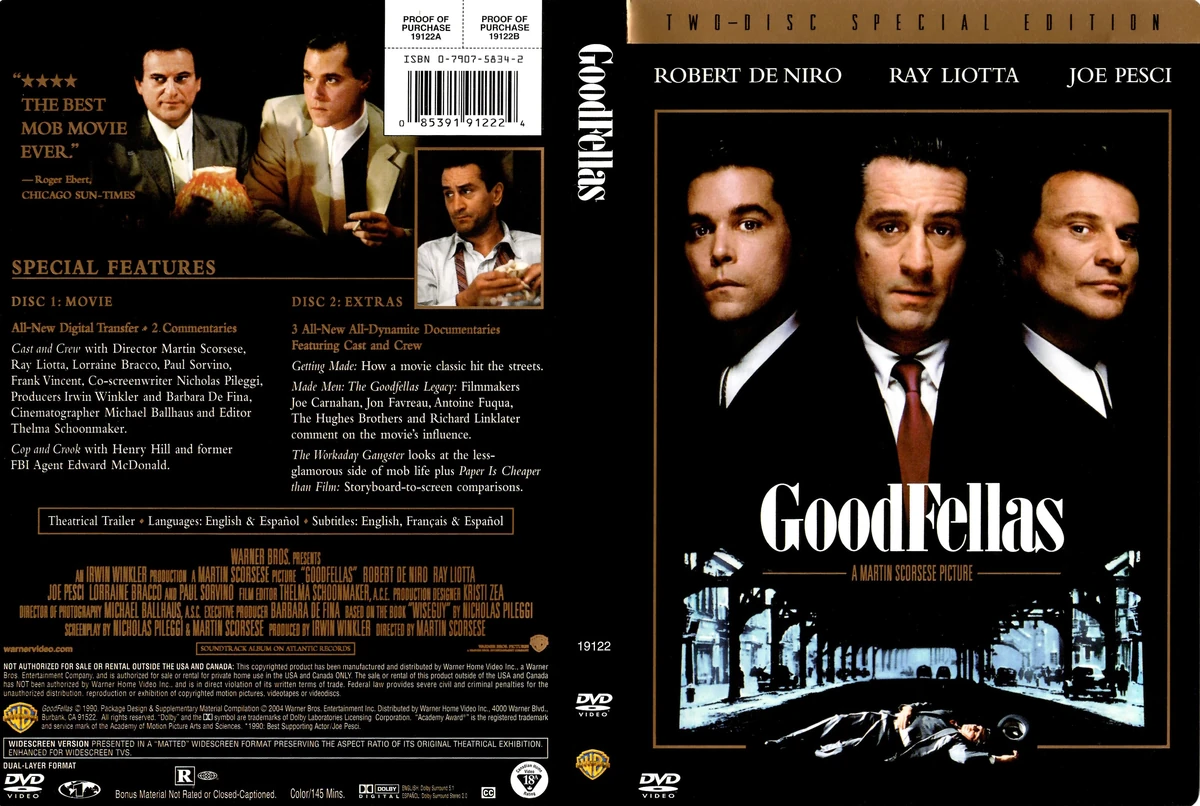 GoodFellas: Two-Disc Special Edition | DVD Database | Fandom