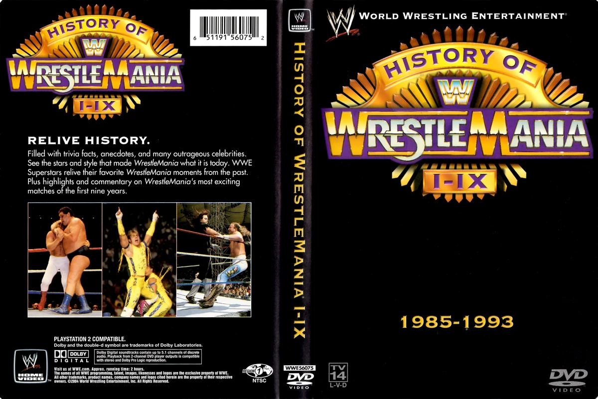 History of WrestleMania I-IX, 1985-1993 | DVD Database | Fandom