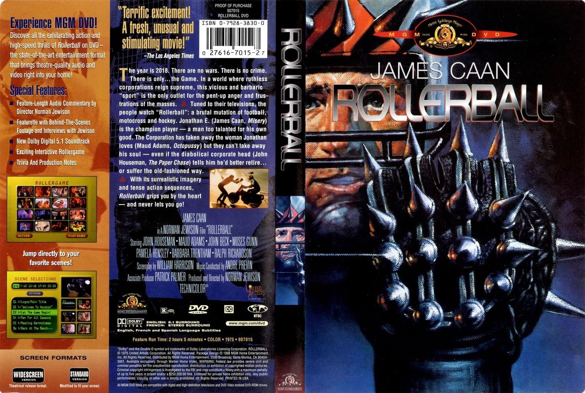 Rollerball (1975) | DVD Database | Fandom