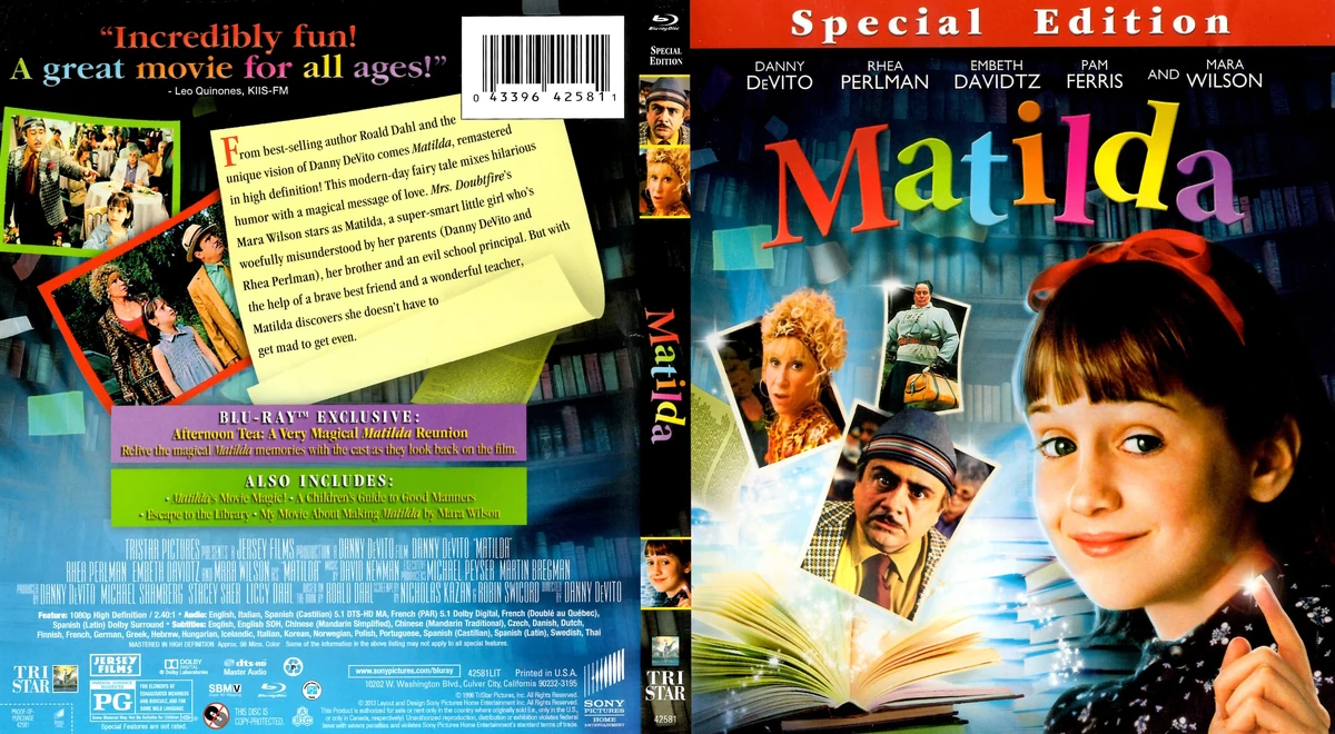 Matilda (Blu-ray) | DVD Database | Fandom