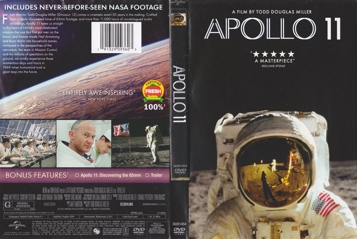 Apollo 11 | DVD Database | Fandom