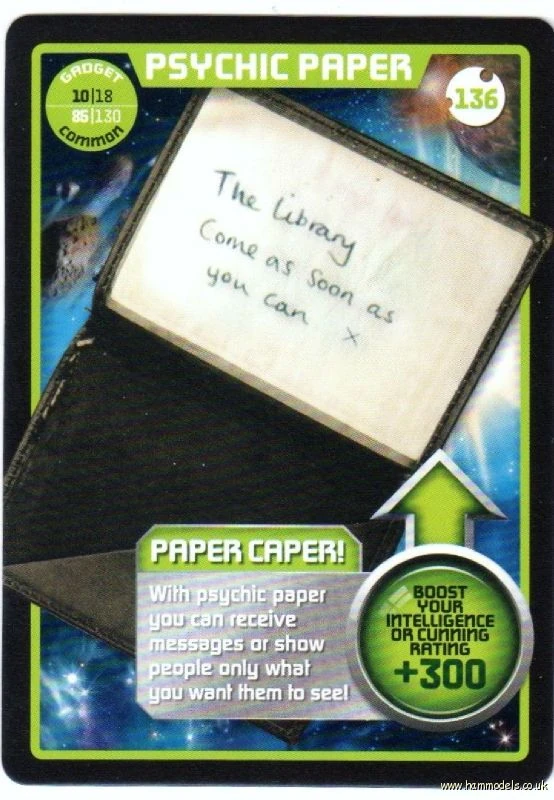 Psychic Paper | DWMI Cards Wiki | Fandom