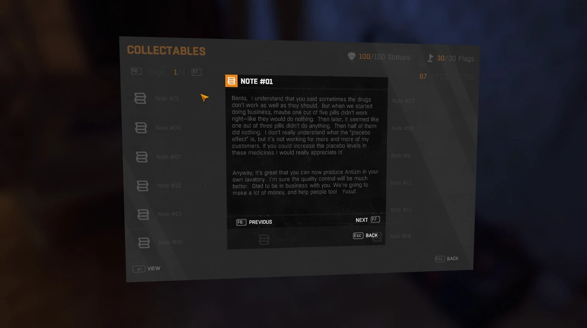 Note 01 | Dying Light Wiki | Fandom