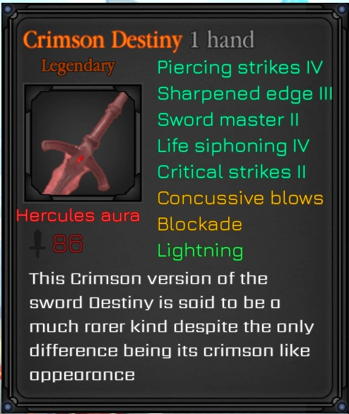 Crimson Destiny | Dystovia PRE-ALPHA Wiki | Fandom