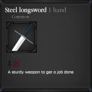 Steel Longsword | Dystovia PRE-ALPHA Wiki | Fandom