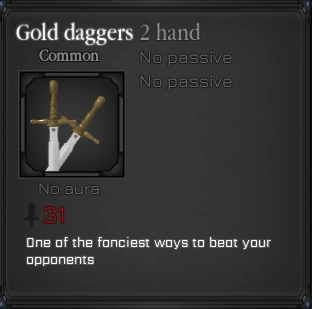 Gold Daggers | Dystovia PRE-ALPHA Wiki | Fandom