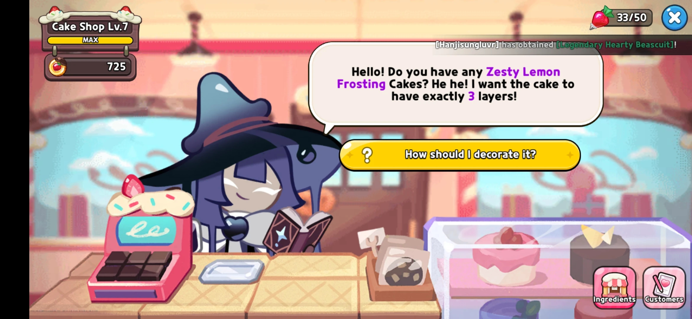 Footage of Bozo getting Prunie in cakeshop and getting 5 stats from him ...