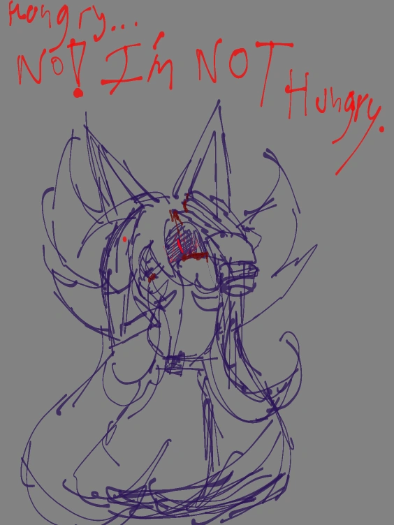 This sketch I did is relatable despite already having dinner. | Fandom