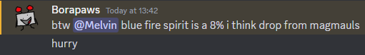 blue fire spirit is gonna be a 5% drop from magmauls | Fandom
