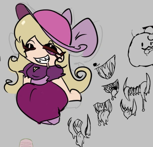 i like making (cookie) ocs look like that they have rabies (note: they ...