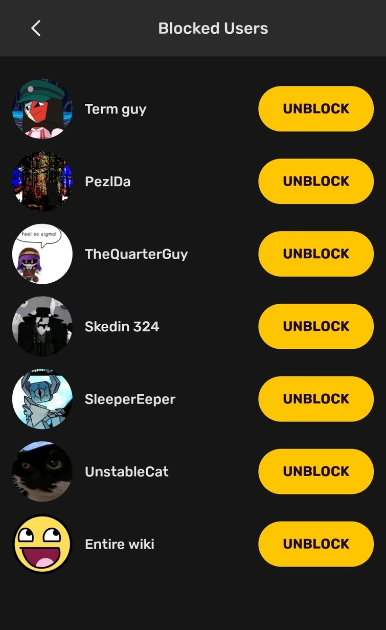 goodbye to these guys. added to my fandom blocklist | Fandom