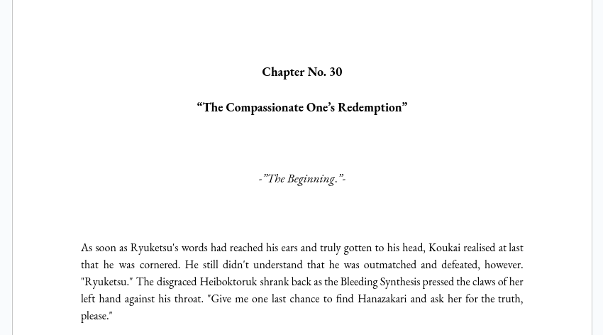 Repost - "To Flourish in the Midst of Bloodshed." [Literature, Chapter ...