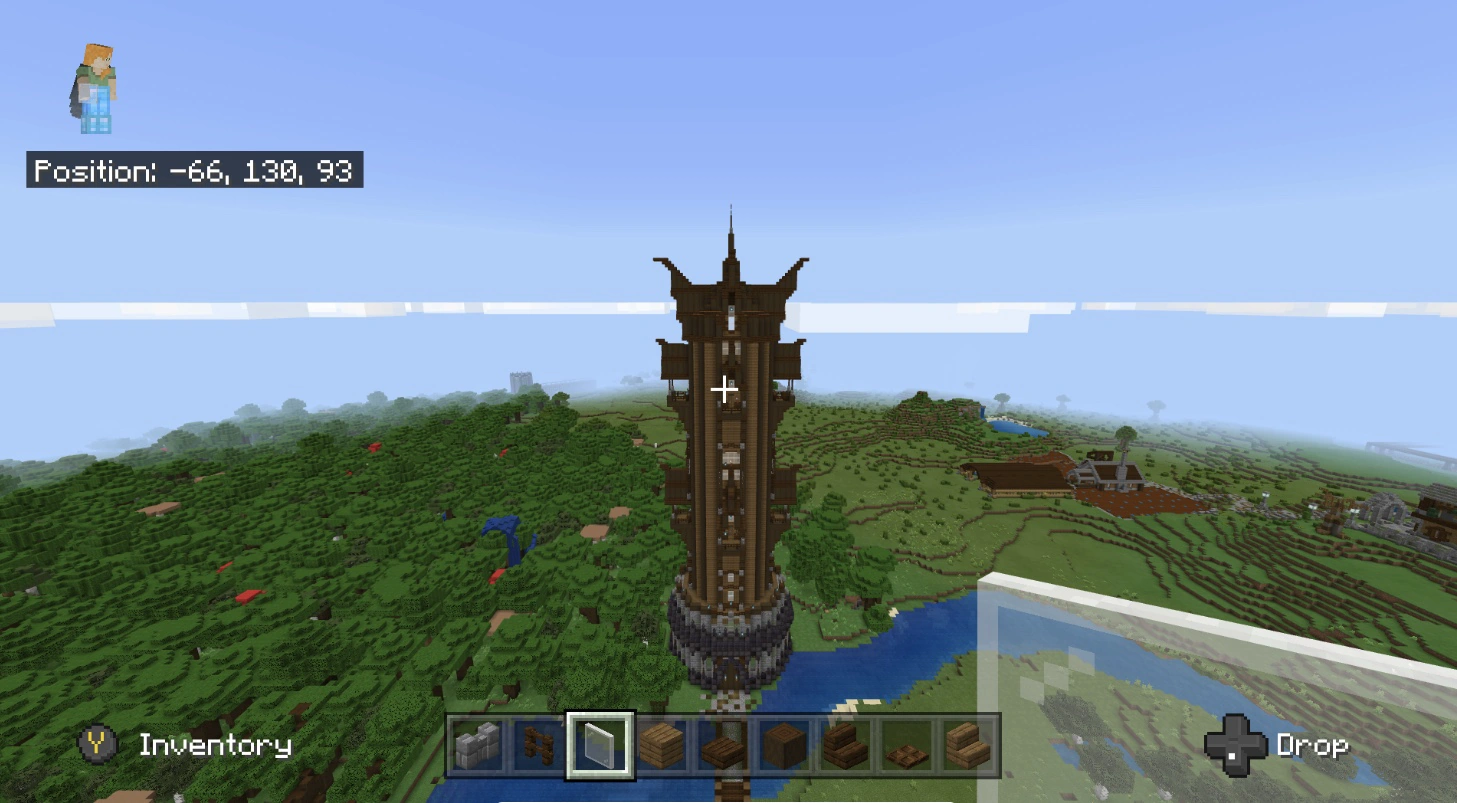 Minecraft Wizard Tower Roof