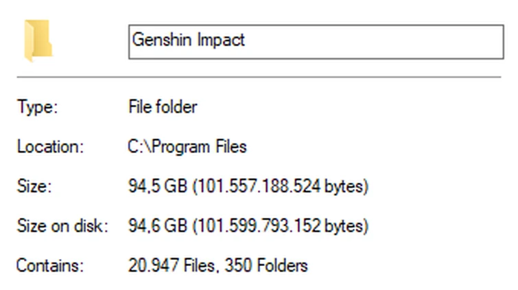 Genshin Storage Size | Fandom
