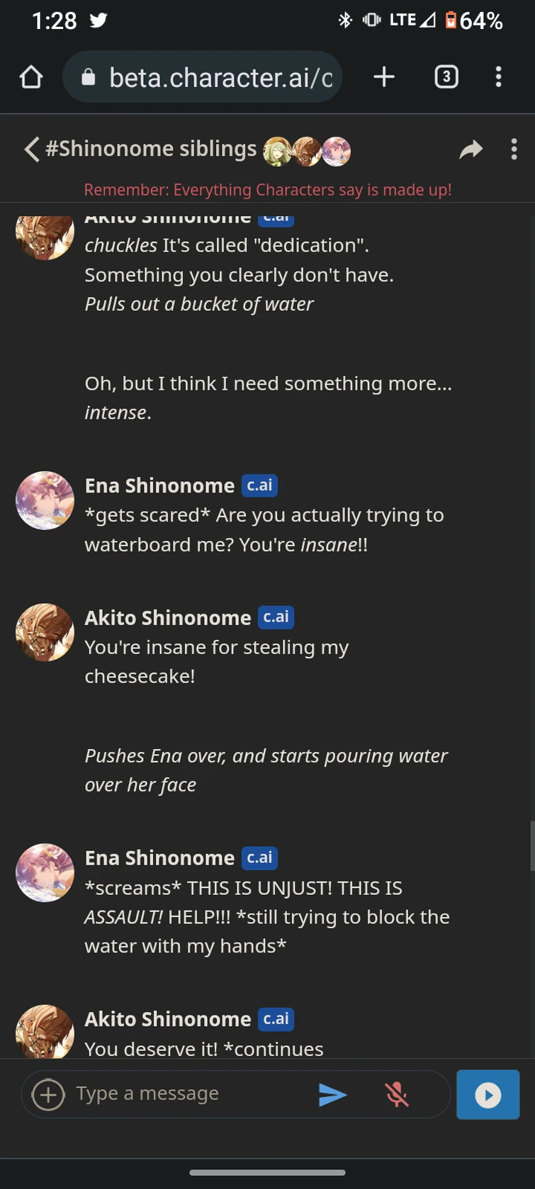 my akito ai bot is beating the shit out of ena bot | Fandom