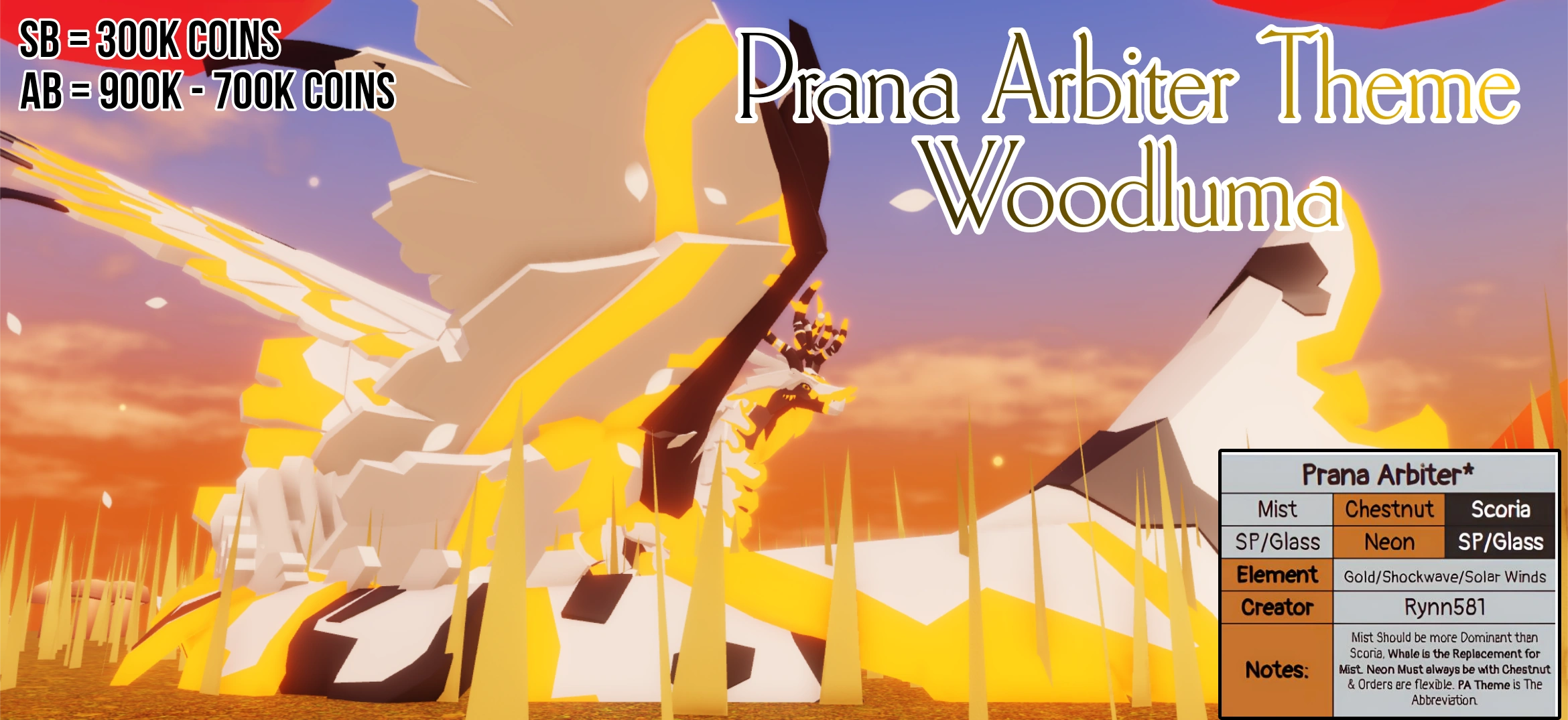 [ REPOST ] AUCTIONING -- 1 Mut PRANA ARBITER Theme (PA Theme) Woodluma ...